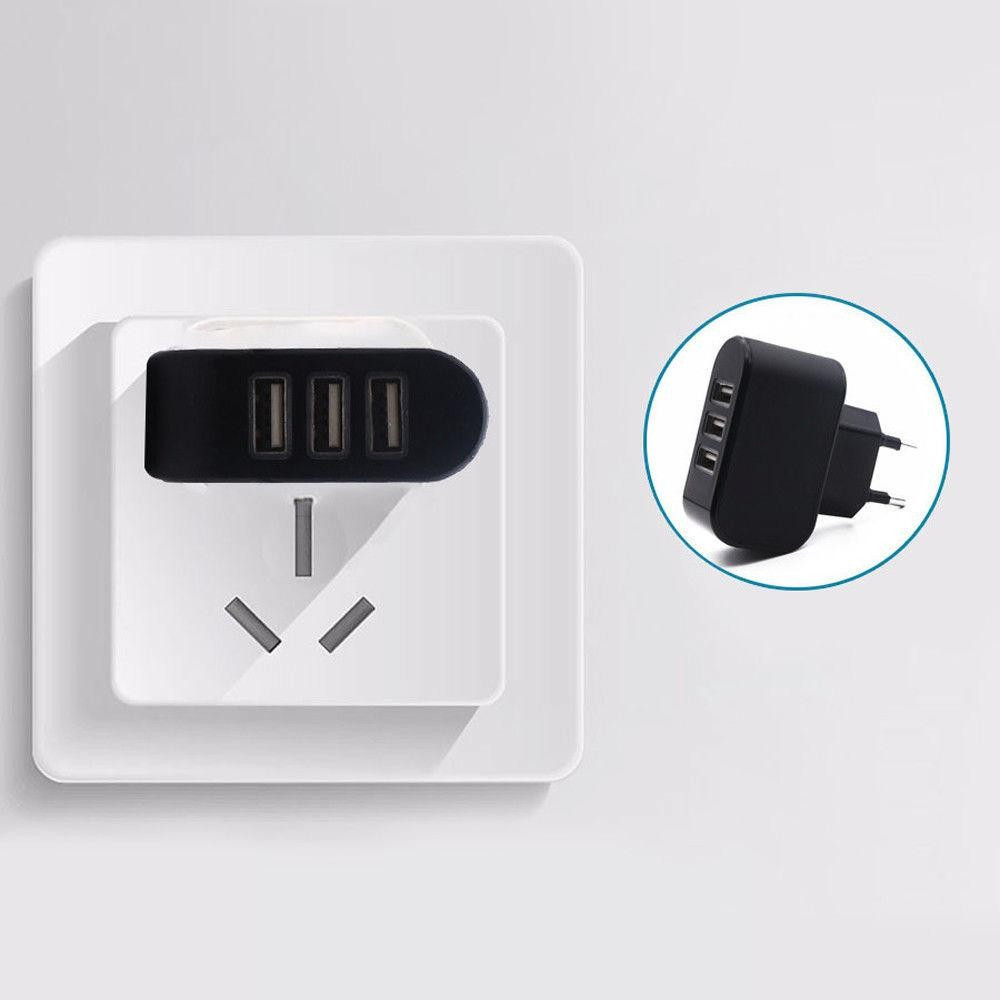 Тройно USB зарядно за ел.мрежа 220V